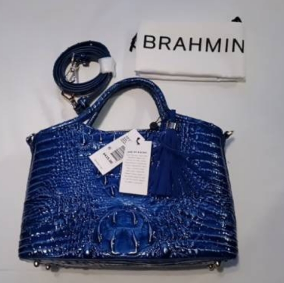 Brahmin | Bags | Brahmin Small Elaine Electric Blue Ombre Melbourne ...